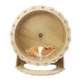 Hamster Wheels Wooden Silent Running Wheel for Gerbil, Mice, Guinea ...