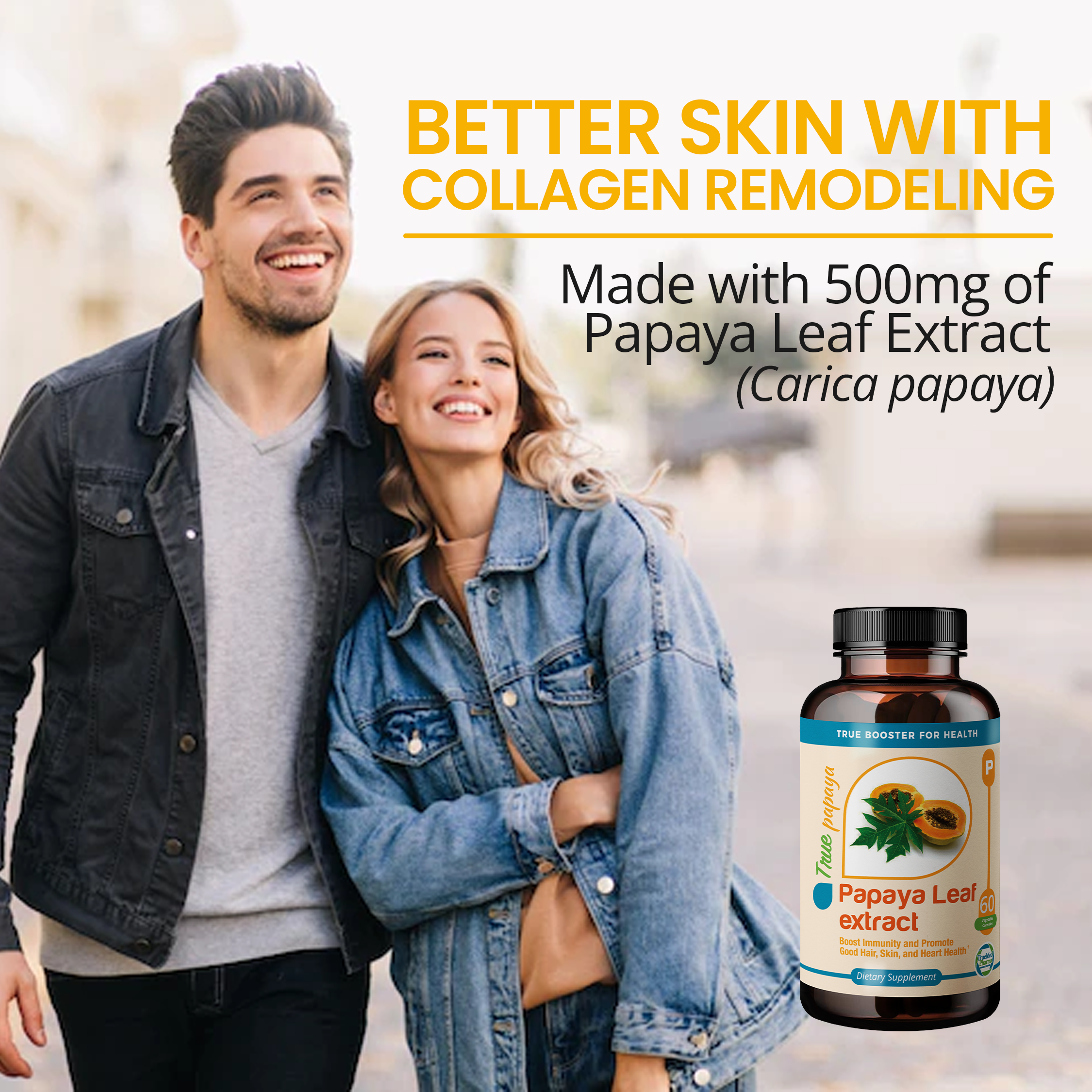 Buy TrueMed Papaya Leaf Extract Support for Blood Platelet Bone Marrow Immunity Good Hair Heart ...