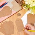 200Pcs Rectangle Kraft Paper Gift Tags Hange Tags For Arts and Crafts ...