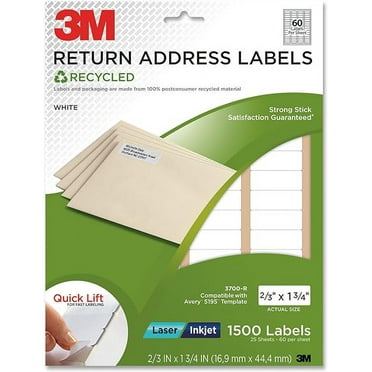 12 Packs: 240 ct. (2,880 total) Gold Border Printable Address Label ...