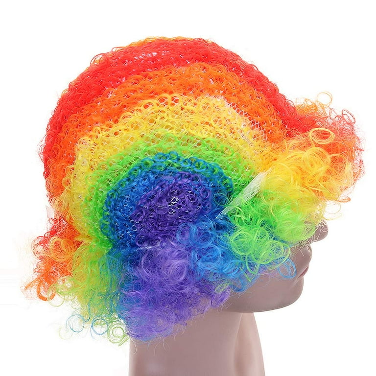 Rainbow Clown Wig