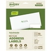 Avery Repositionable Address Labels, Repositionable Adhesive, 1" x 2-5/ ...