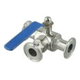 LLDI Secure Connection Stainless Steel 3 Way Ball Valve with Tri Clamp ...