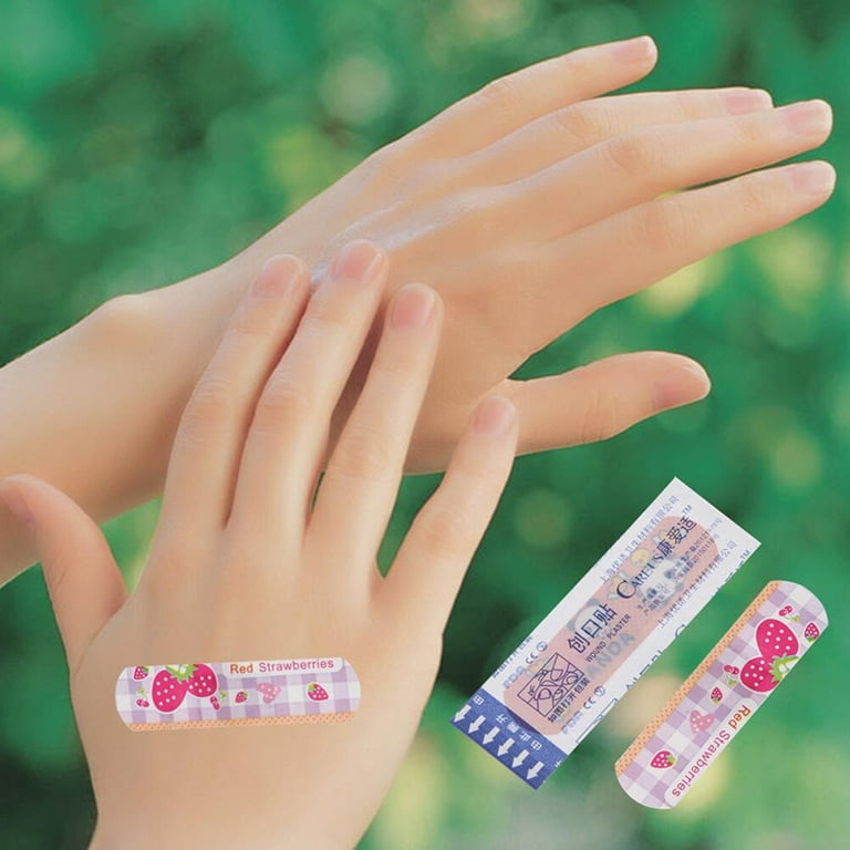 Cartoon Band Aid On Finger