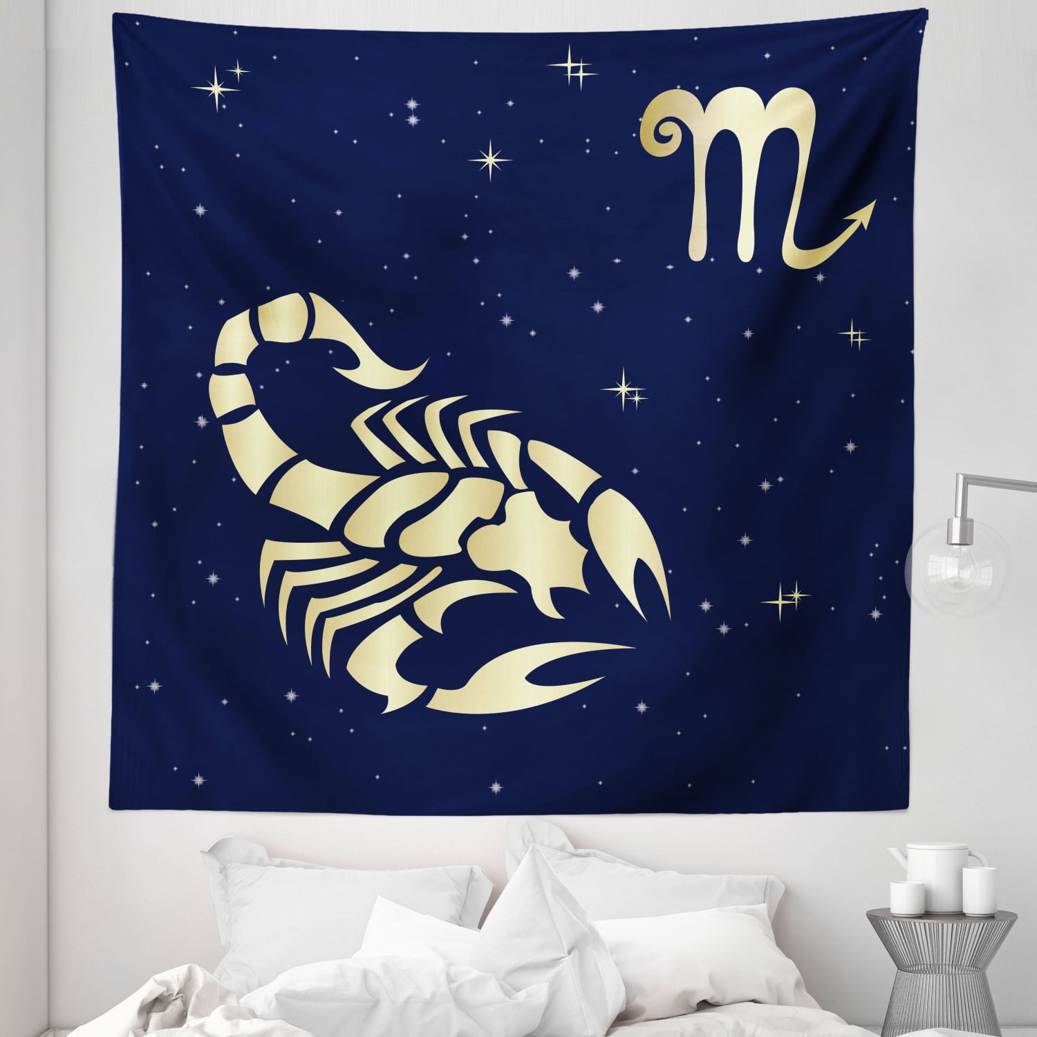 Zodiac Scorpio Tapestry, Esoteric Future Prediction Theme Night Sky ...
