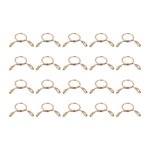 Fuel Line Hose Clips, 100 Pack 8mm 65Mn Steel Single Wire Tubing Spring ...