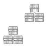 OUNONA 6 PCS Beast Fence Model Miniature Pit House Mini Cage Prop Mini ...