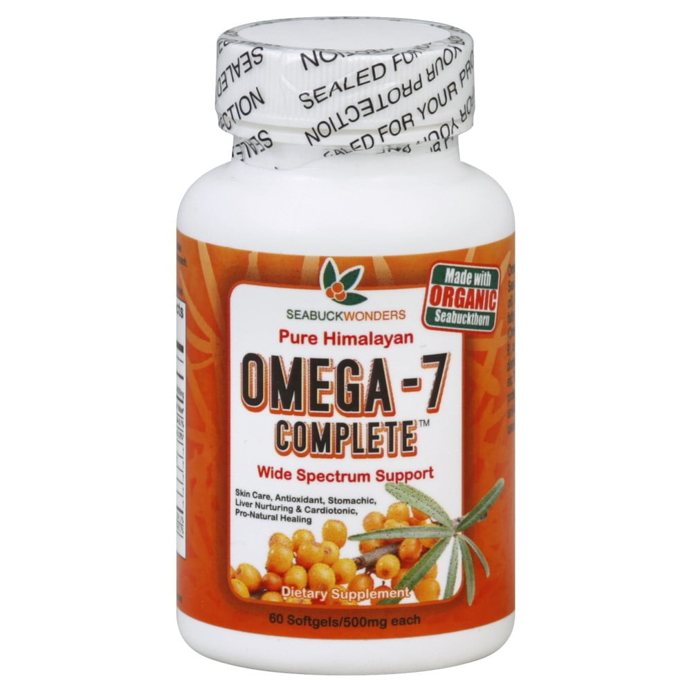 Seabuck Wonders Sea Buckthorn Omega 7 Complete 500mg 60ct Walmart