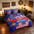 Manfei USA 250th Anniversary Print Twin Bedding, Firework Celebration ...
