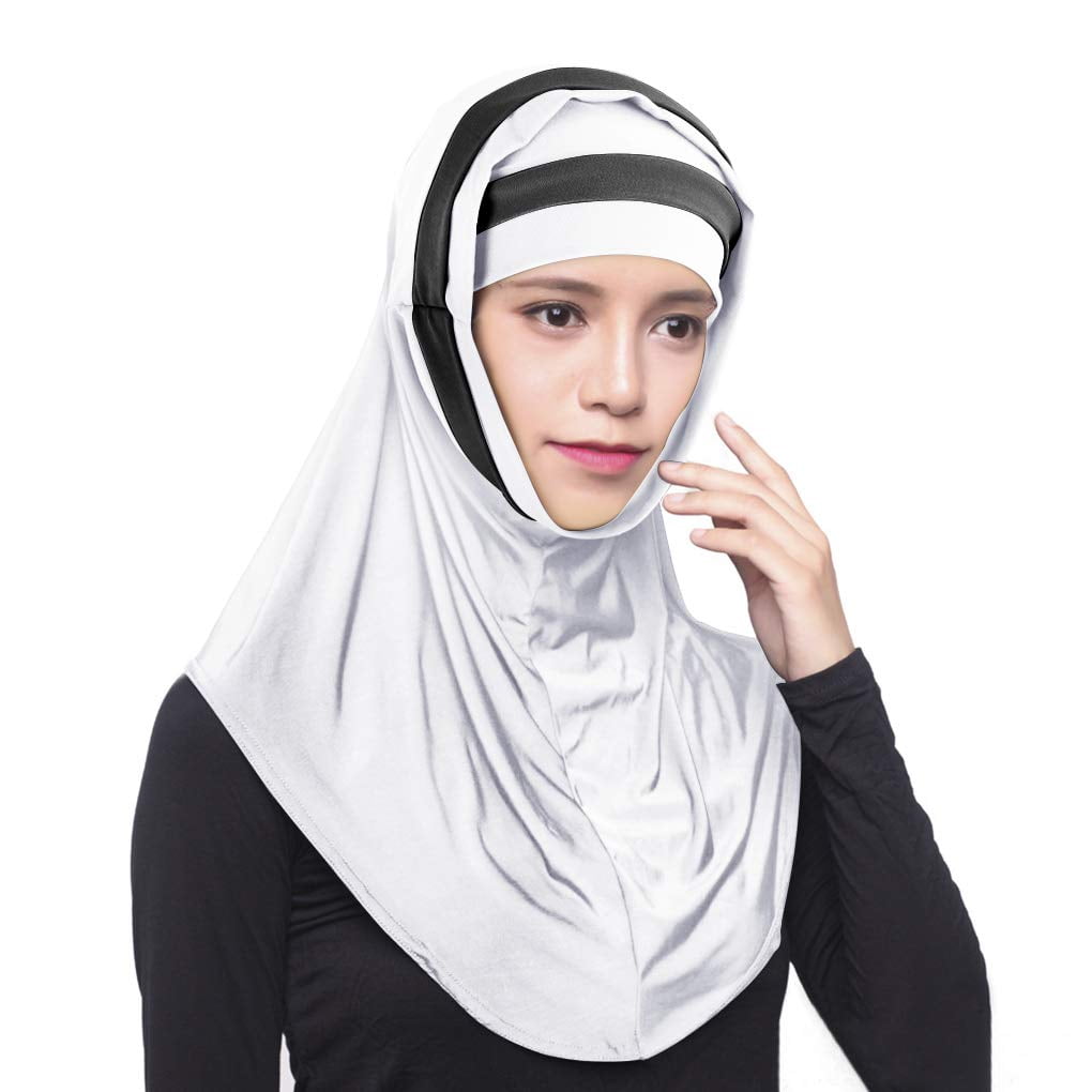 Dabuliu Long Islamic Amira Hijab Turkish Scarf 2 Piece Easy Instant