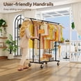 Heavy Duty Clothes Rack: 800LBS Rolling Clothing Garment Rack for ...