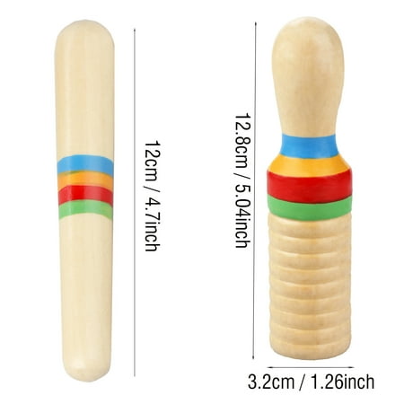Wood Guiro Toy, Percussion Instrument Toy Crow Sounder Toy Solid Guiro ...
