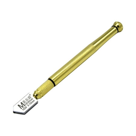 Surrme Glass knife with gold iron handle, checkered knife, ceramic ...