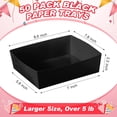 50 Pcs 5 lb Extra Large Paper Food Trays Disposable Food Boat Nacho ...