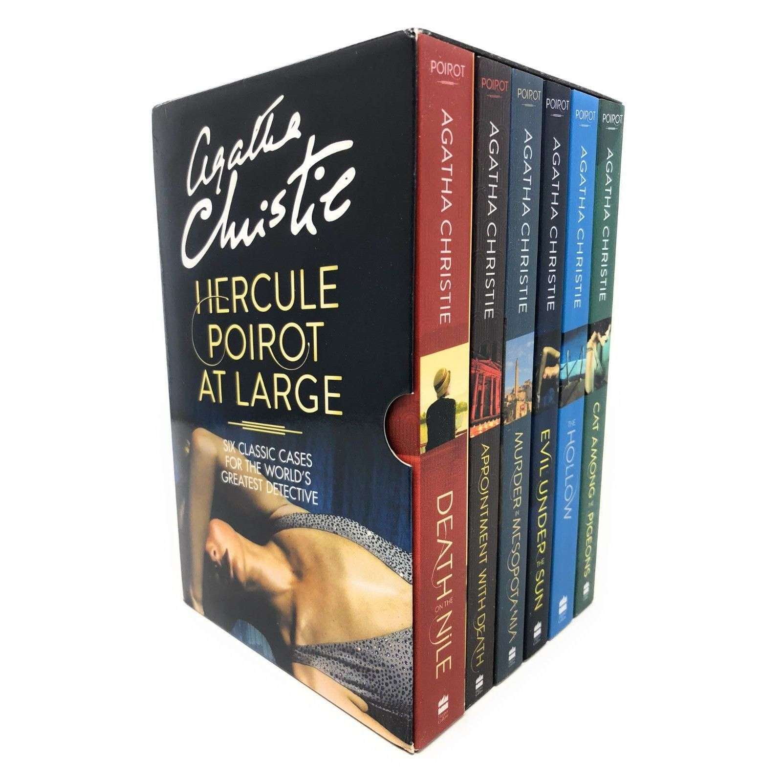 Hercule Poirot Mysteries 6 Books Collection Agatha Christie Classic Box ...