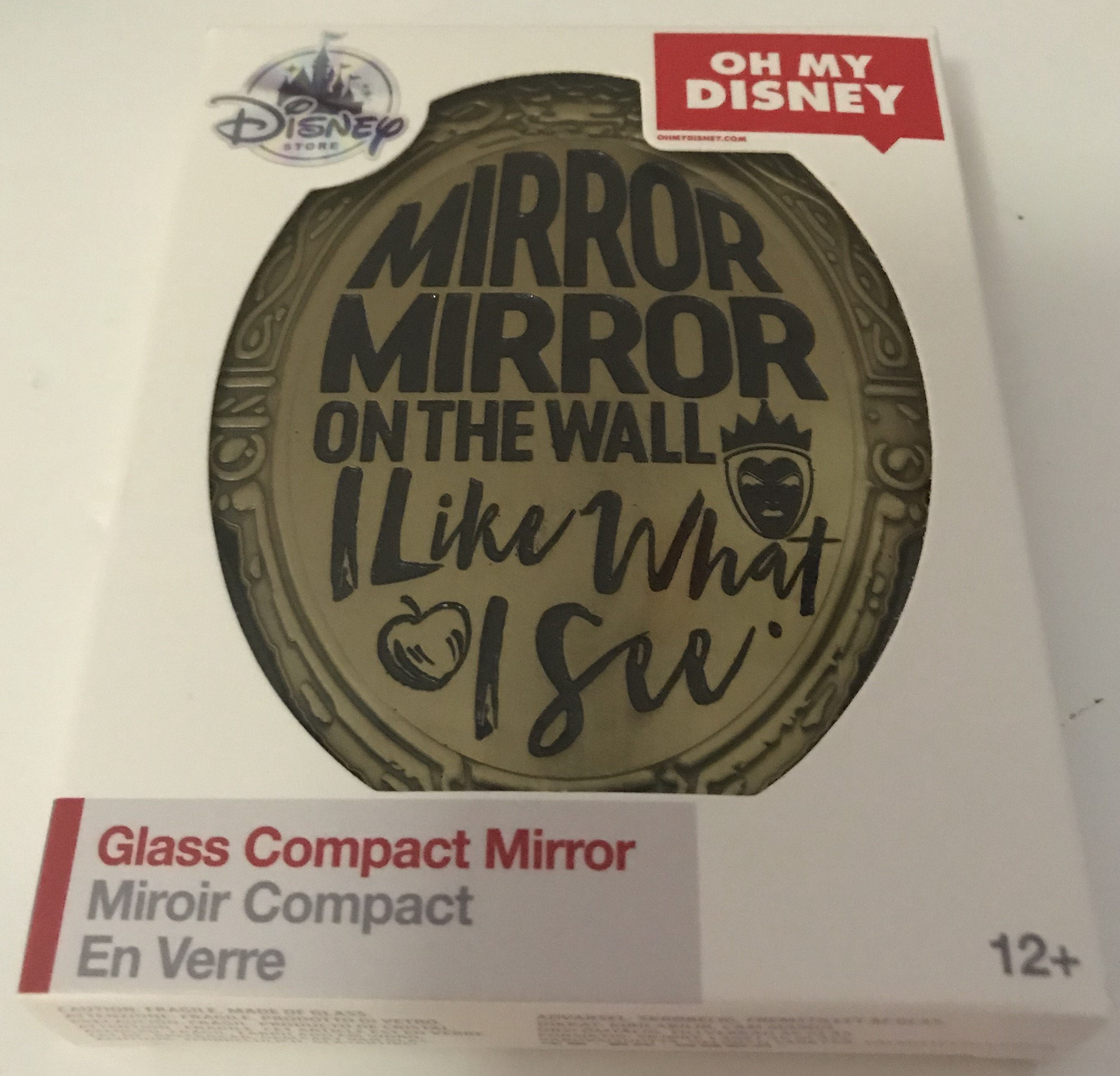 Disney Store Evil Queen From Snow White Glass Compact Mirror New with ...