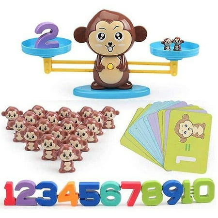 Educational Math Toy Smart Monkey Balance Scale Kids Toy Digital Number ...
