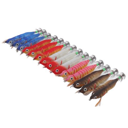 Luminous Fishing Lures, Wood Shrimp Bait LED Artificial Bearing Effect ...