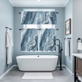 Blue Marble Kitchen Curtains, Kitchen Curtains and Valances Set of 3 ...
