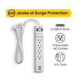 NXT Technologies 4-Outlet 2 USB Surge Protector 3ft Cord 600 Joules ...