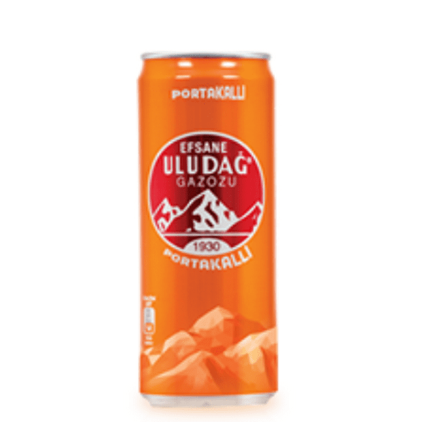Uludag Gazoz, Portakalli (Orange) 330ml can - Walmart.com - Walmart.com