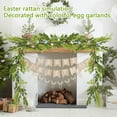 6FT Easter Garland with Light, Spring Garland with Daisies & Easter ...