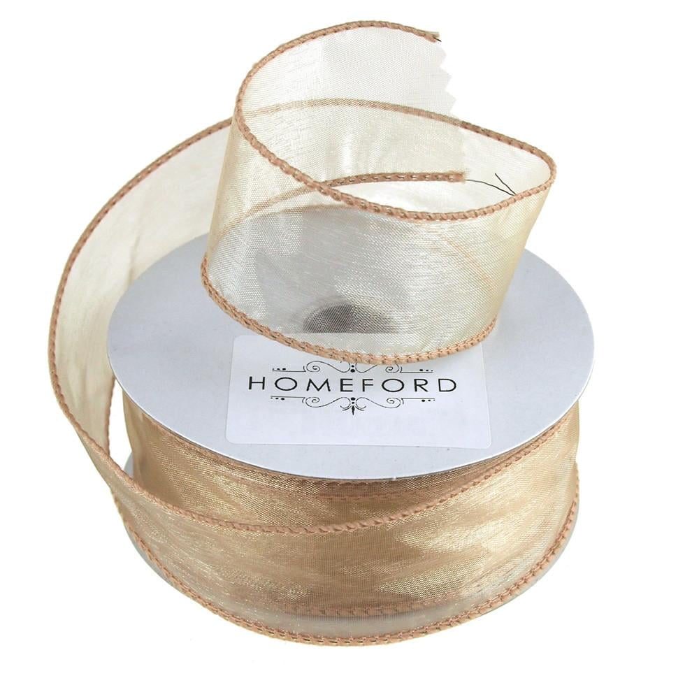 Sheer Organza Wired Edge Ribbon, 1-1/2-Inch, 10 Yards - Walmart.com