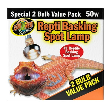 Zoo Med Repti Basking Spot Lamp Replacement Bulb 100 Watts Pack of 2 ...