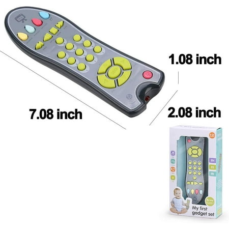 Kids Musical TV Remote Control Toy with Light and Sound, Early ...