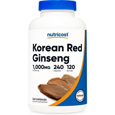 NutraChamps Korean Red Panax Ginseng Capsules | Extra Strength ...