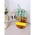 2-in-1 Ice Cube Bottle with Straw, 800ml Press Ice Release Water Bottle ...