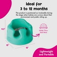Bumbo Infant Soft Foam Floor Seat, Aqua 2 Pack with Adjustable 3 Point ...
