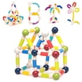 Toiyjofe 48-Piece Magnetic Building Set for Kids Ages 3–6, STEM ...