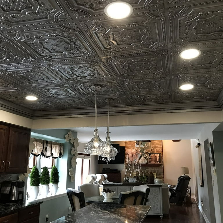Reclaimed Tin Ceiling Tiles In Kitchens