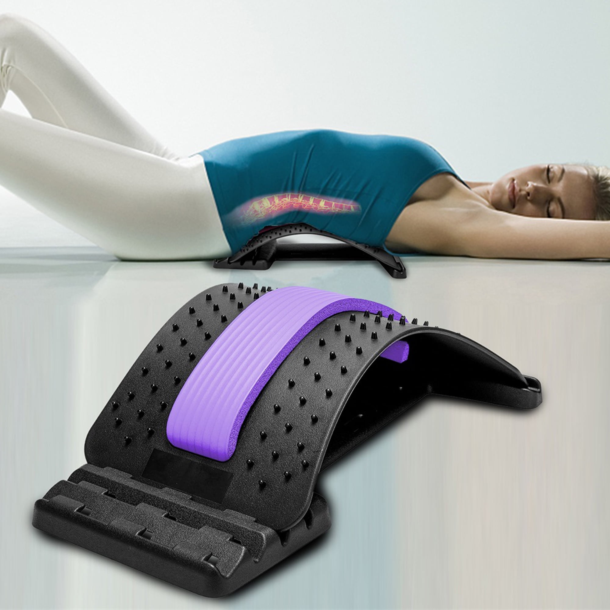 SAYFUT Back Stretcher for Pain Relief with Neck Stretcher for Cervical ...