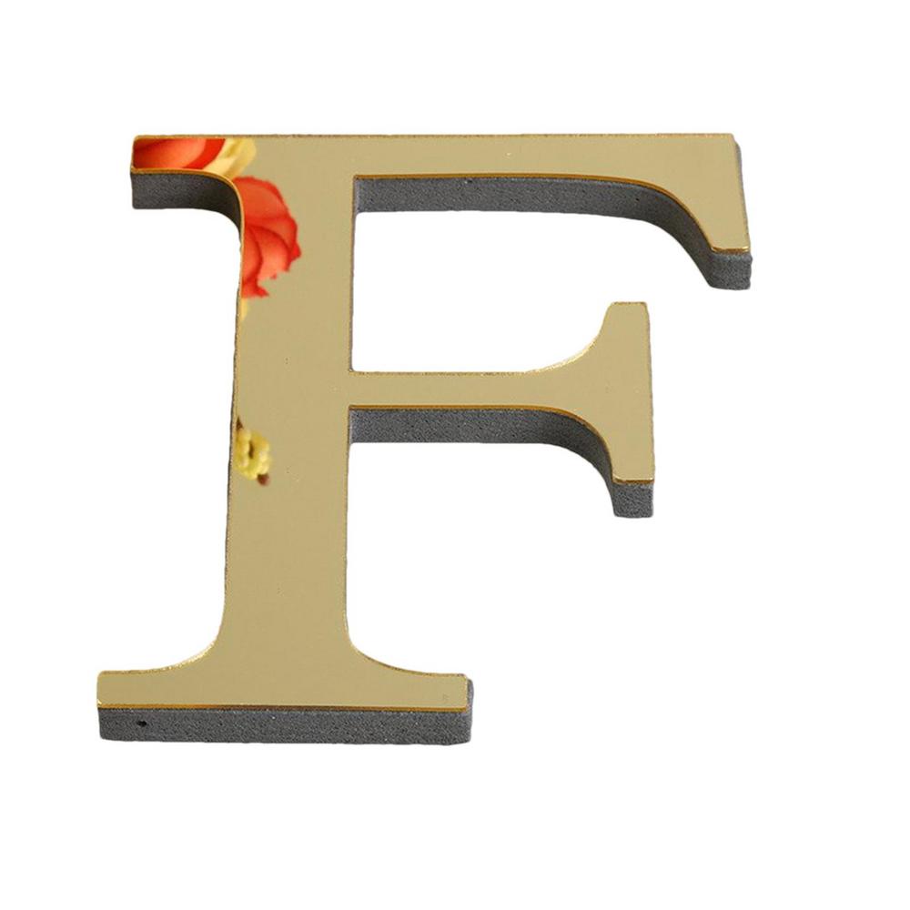 AIXING 3D Acrylic Alphabet Wall Decor 3D Letter Signs Mirror Wall ...