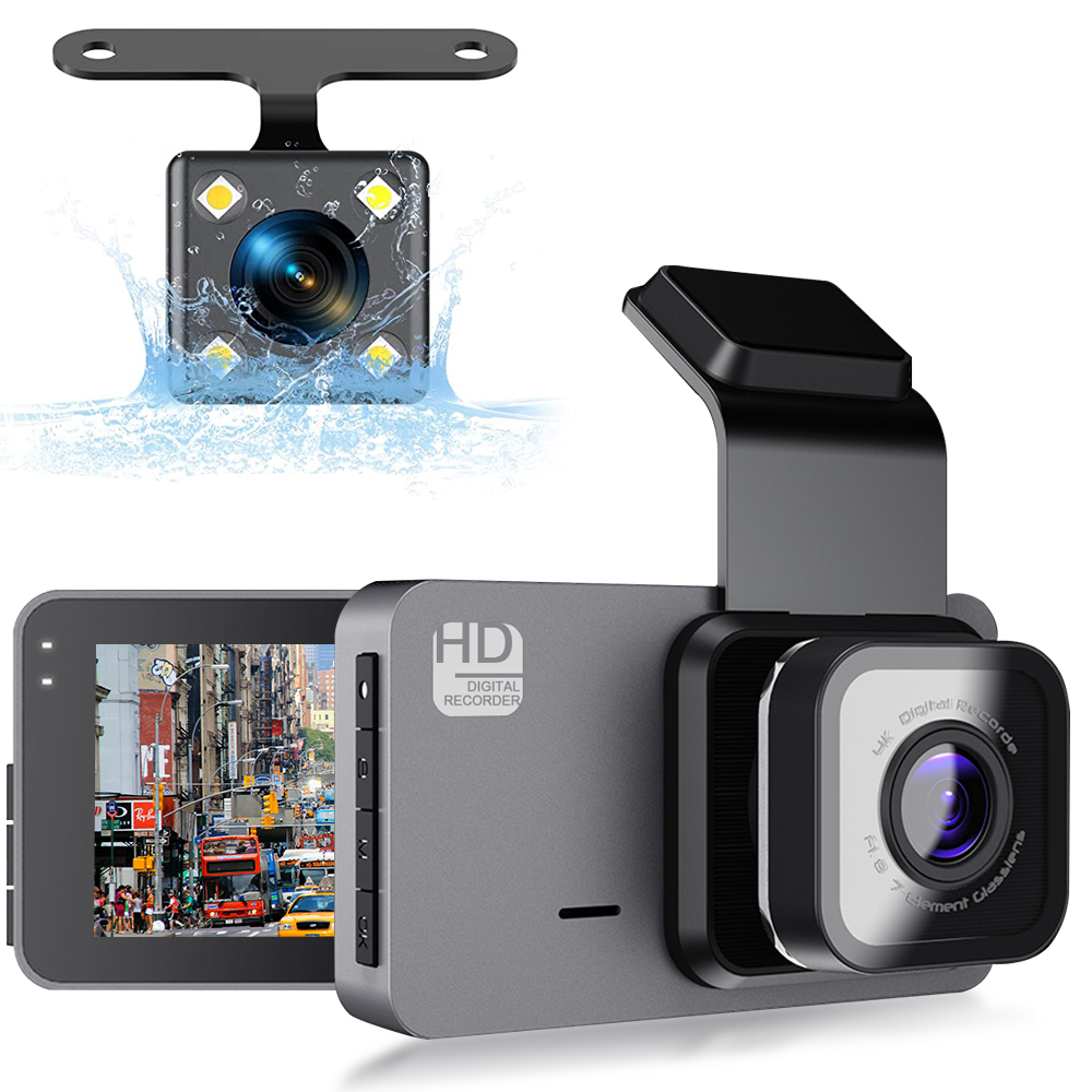 Dash Cam Built in WiFi GPS, Car Camera Dash Cam Front and Rear, Dash ...
