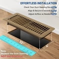 4" x 10" Floor Register Vent Covers 6-Pack, Walkable Powder-Coated ...