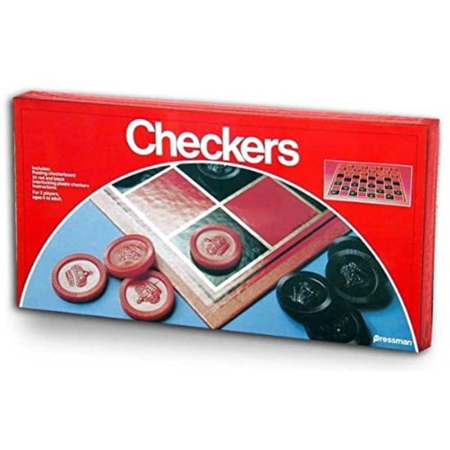 Pressman Checkers -- Classic Game With Folding Board and Interlocking ...