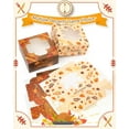 Thanksgiving Bakery Box with Window 36packs 6x6x3 Leaves Cookie Boxes ...
