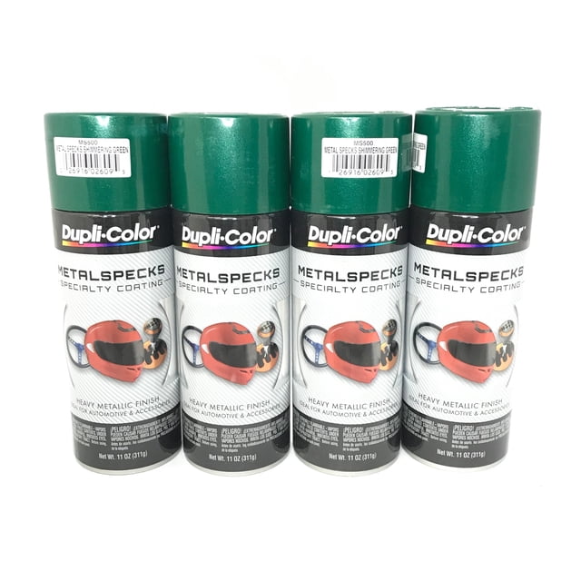 Duplicolor MS500-4 PACK SHIMMERING GREEN Metalspecks Specialty Coating ...