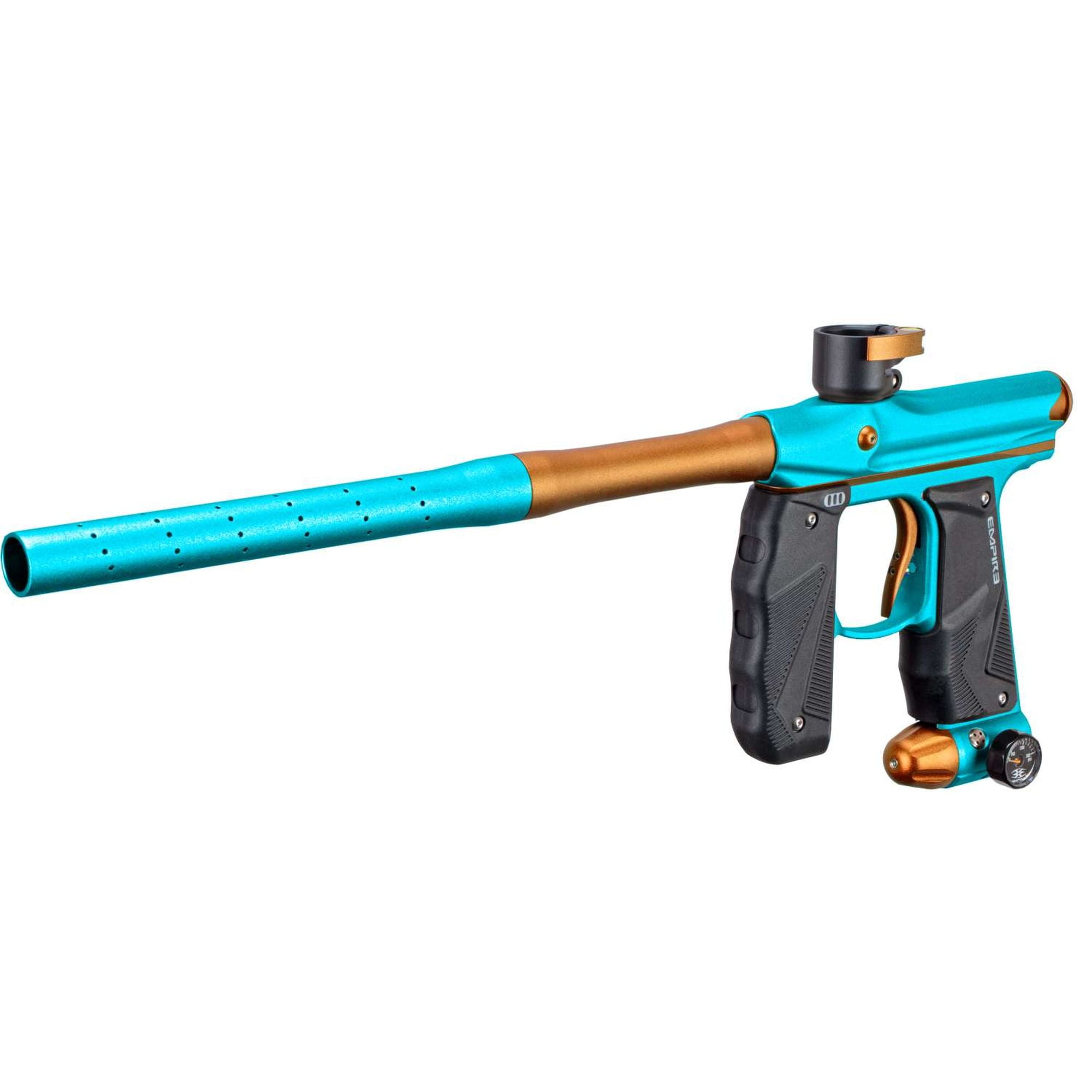 Empire Mini GS Paintball Marker Gun 2 Piece Barrel Dust Aqua and Orange ...