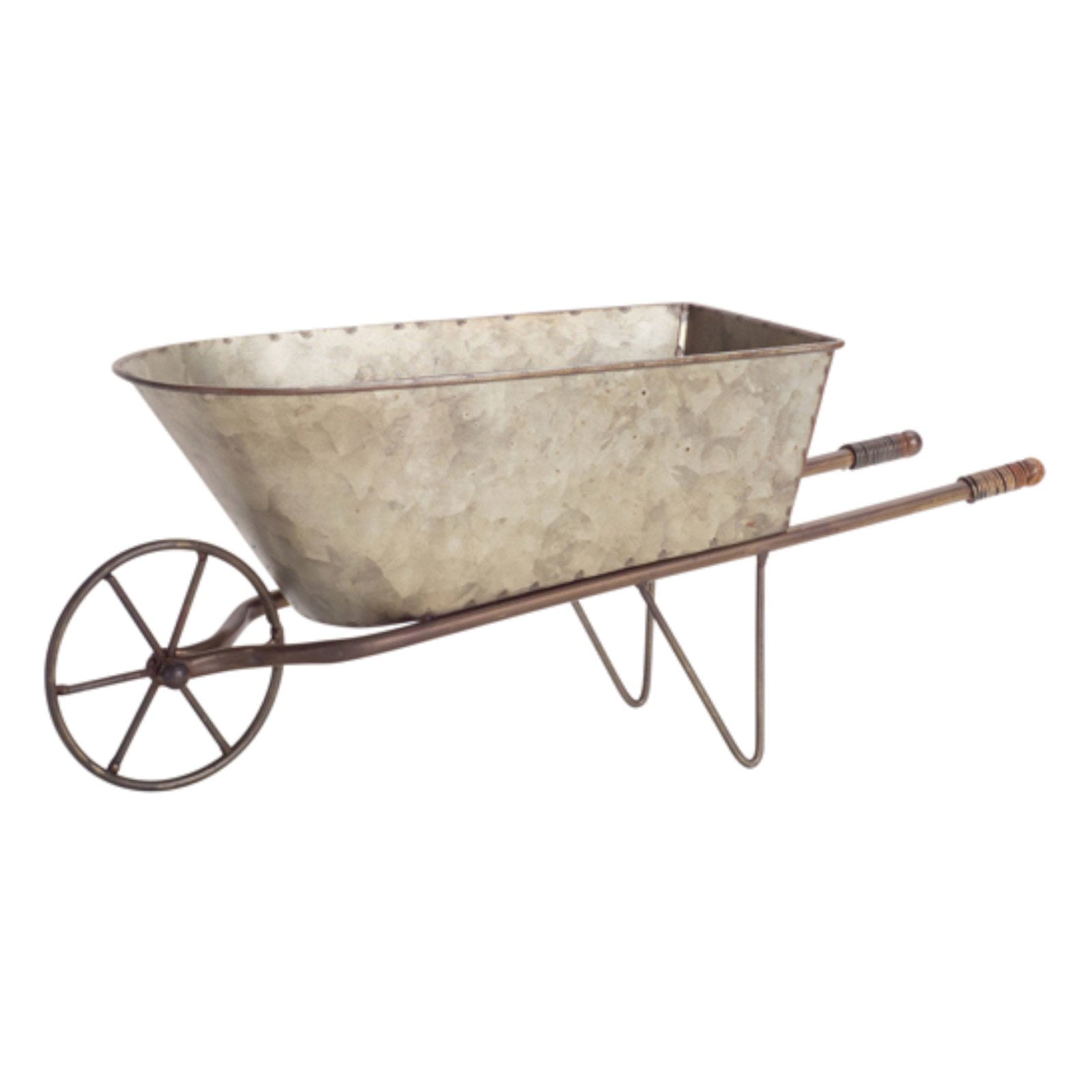 Melrose International Wheelbarrow Decorative Plant Stand - Set of 4 ...