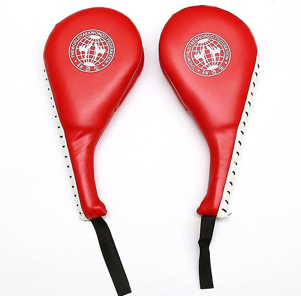 1 Pair Of Double Taekwondo Rackets Leather Punching Racket For Tae Kwon ...