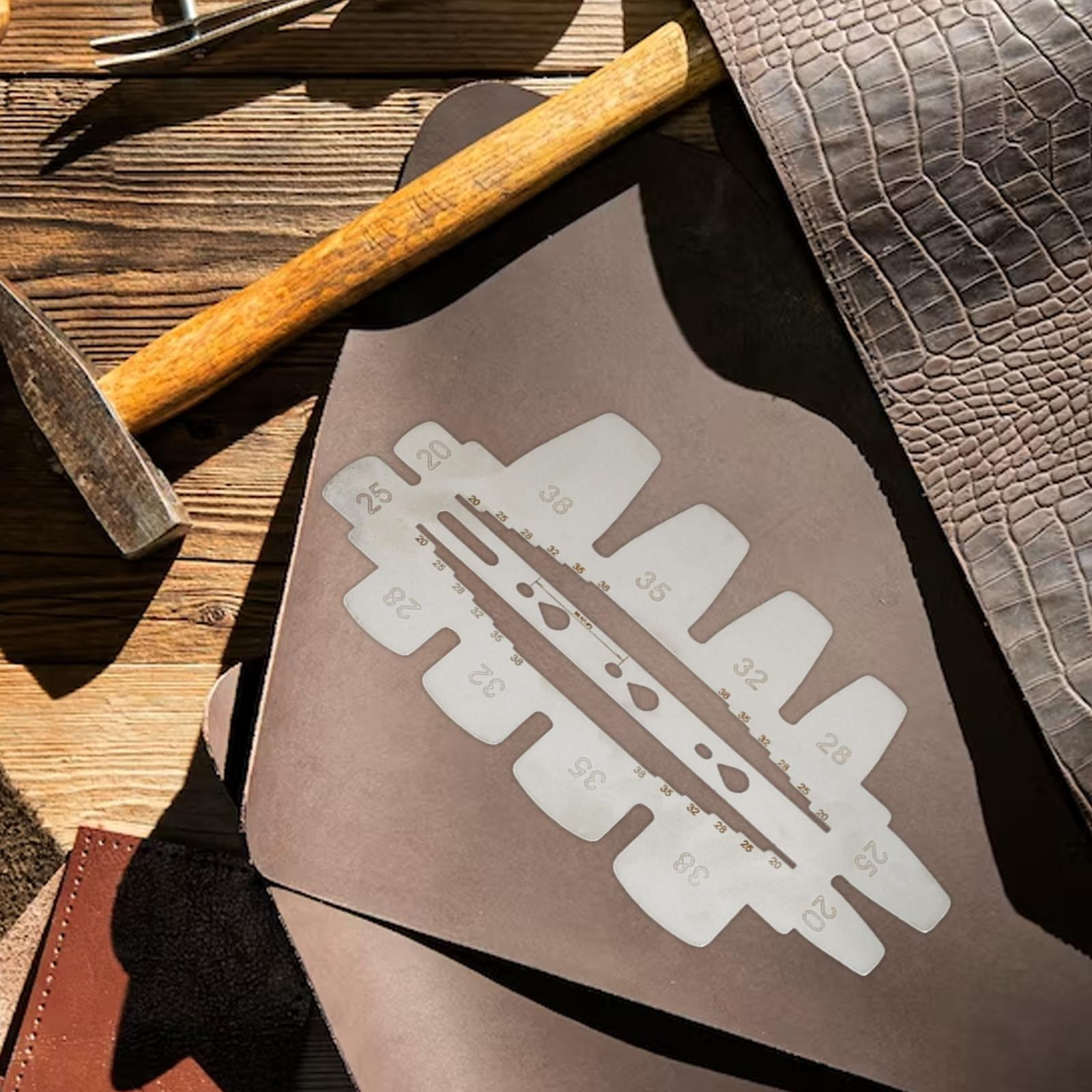 Leather Belt Positioning Ruler Cutting Sturdy Auxiliary Punch Durable ...