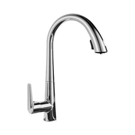 Swivel Pull Out Kitchen Faucets With 2 Spray Modes High Arc Bathroom ...