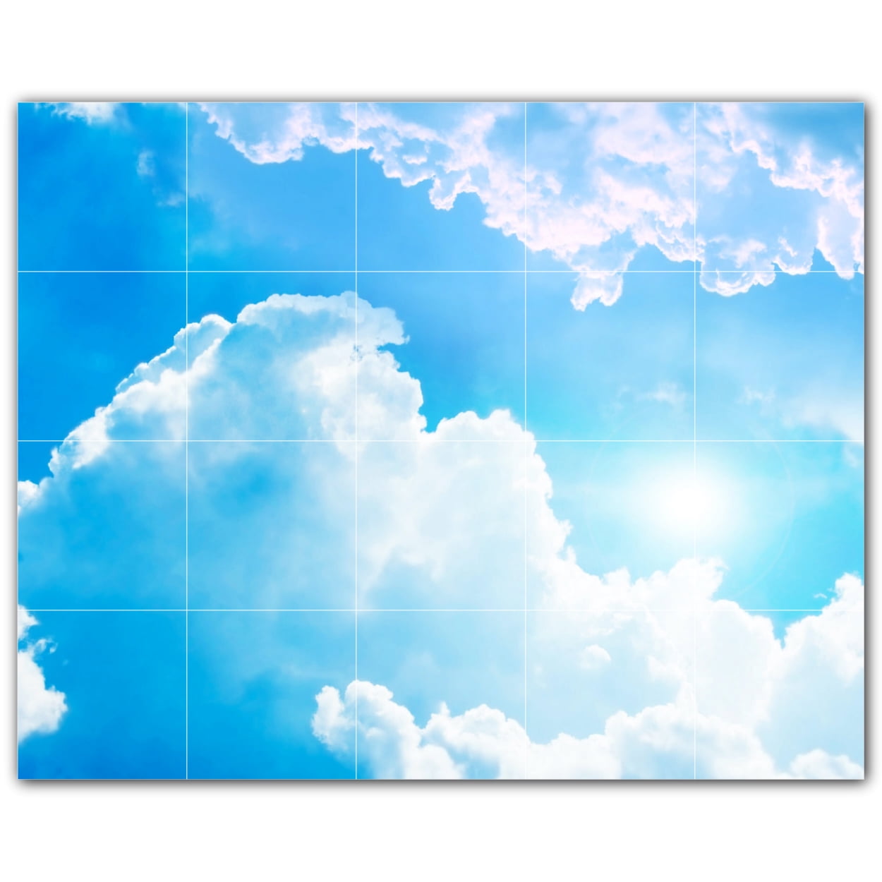 Picture-Tiles.com: Clouds Ceramic Tile Wall Mural WAL500389-54XL. 60"W ...