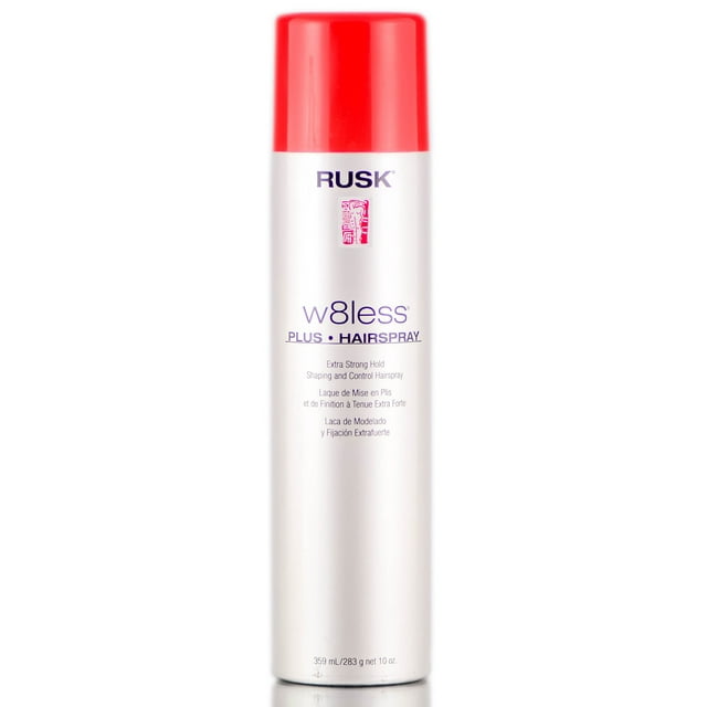 Rusk W8less Plus - Extra Strong Hold Shaping & Control Hairspray , Size ...
