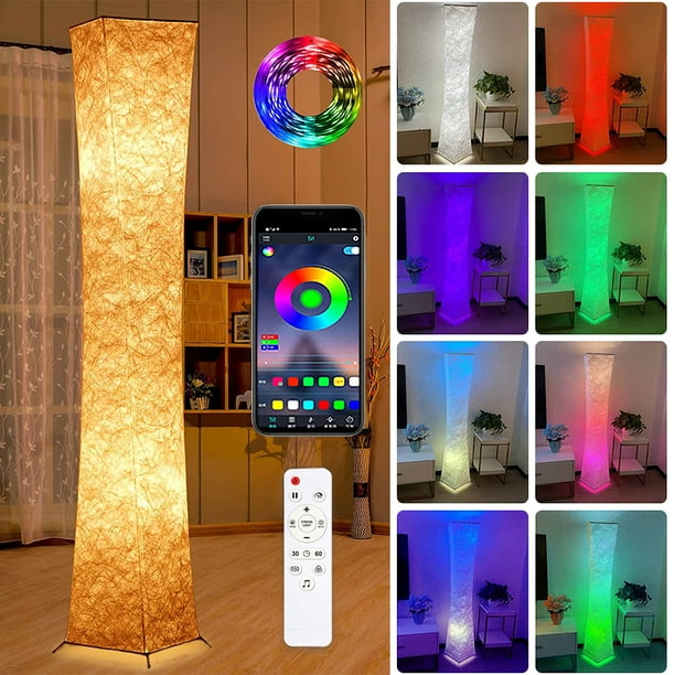 G·PEH Light Floor Lamp,61 Inch LED Floor Lamp,RGB Color Changing Light ...
