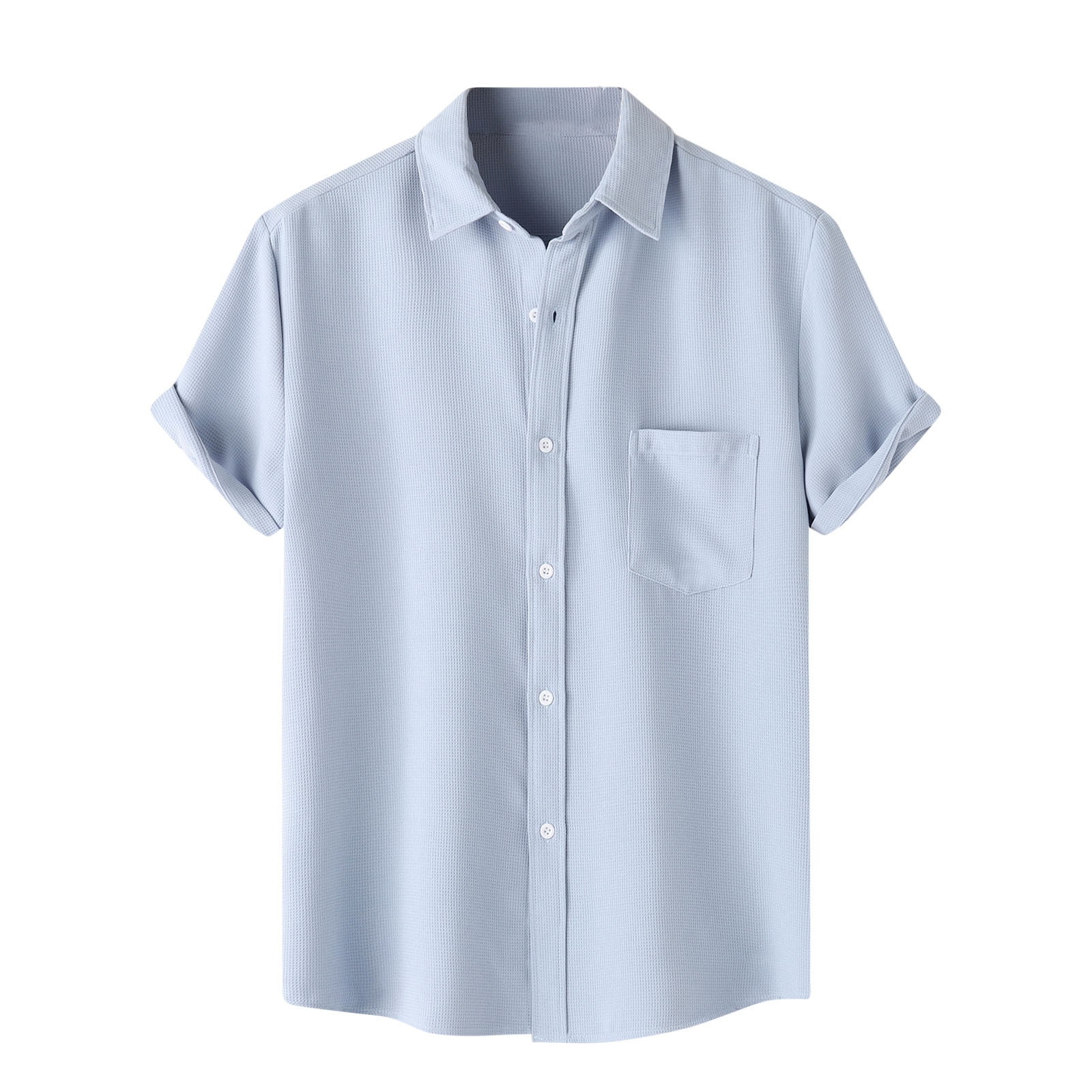 Click here for Faiwad Mens Summer Shirts Casual Short Sleeve Roll... prices